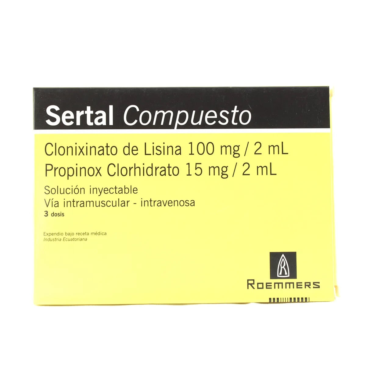 Sertal Compuesto Lisina/propinox 100/15 Mg X 3 Amp