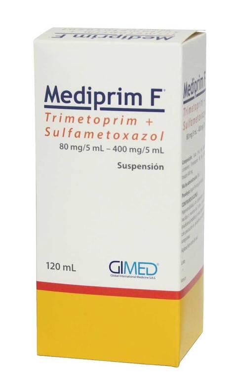 Mediprim F Trimetoprim/sulfametoxazol 80/400 Mg Susp X 120 Ml