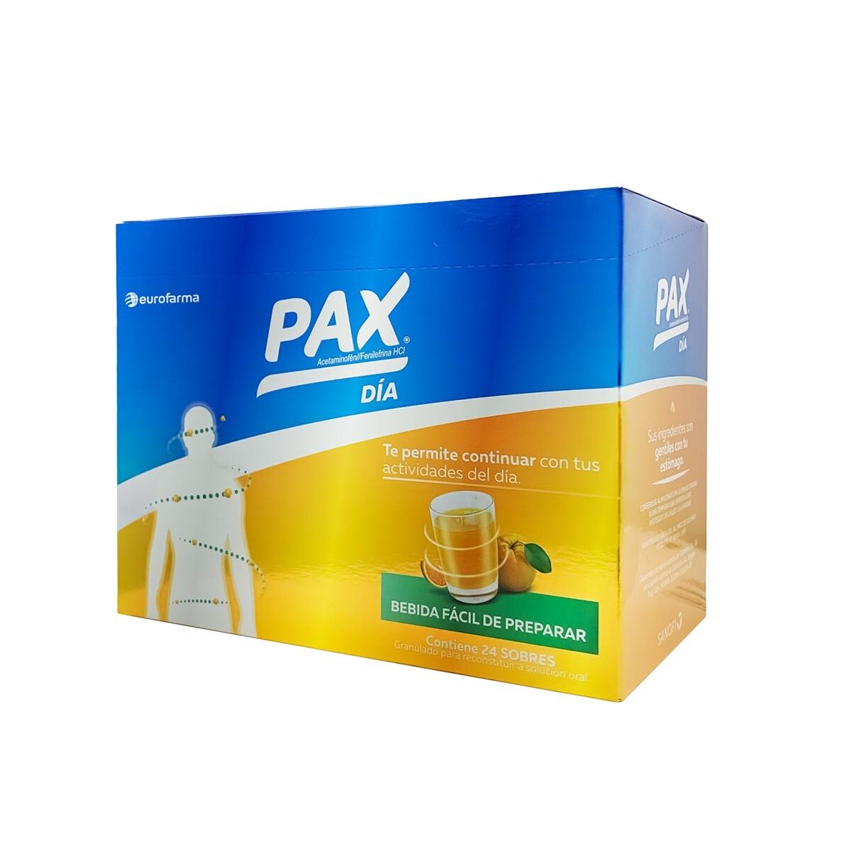 Pax Dia Naranja Acetaminofen/fenilefrina X 24 Sobres