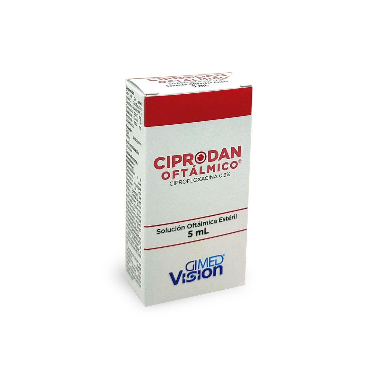 Ciprodan Ciprofloxacino 3mg/mlsolucion Oftalmico X 5 Ml - Farma Ya